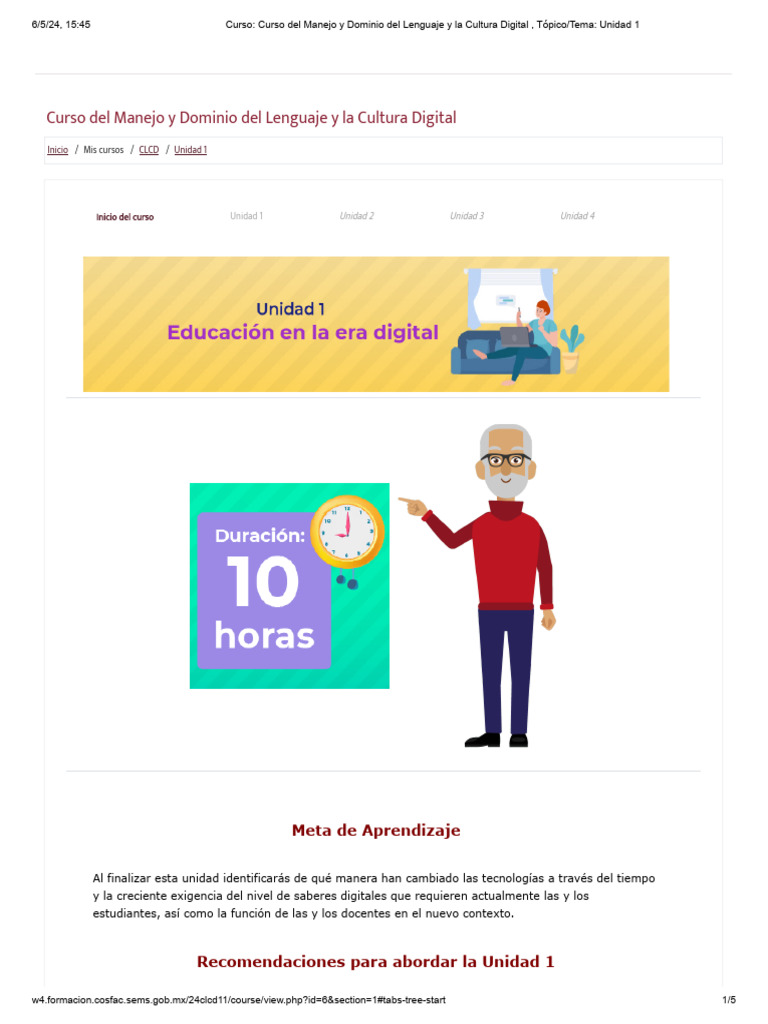 Curso - Curso Del Manejo y Dominio Del Lenguaje y La Cultura Digital ...