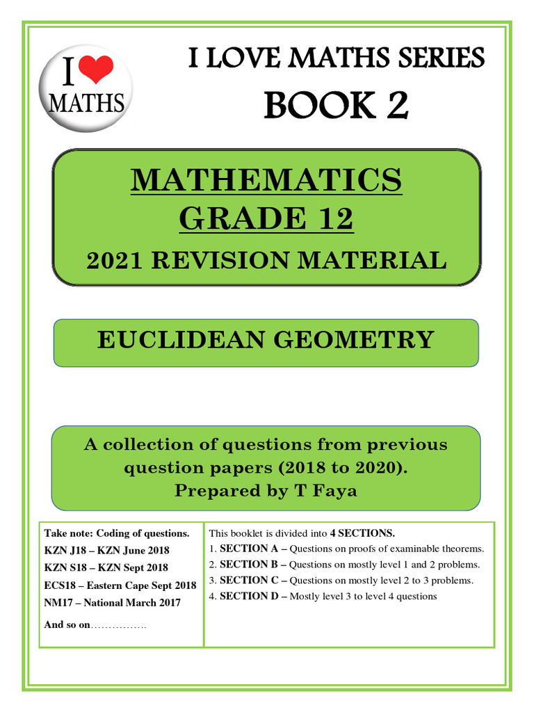 Grade 12 Euclidean Geometry Revision | PDF | Circle | Angle