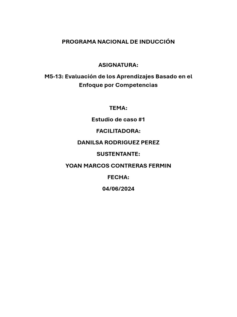 TII. Act.1.Contreras Fermin | PDF | Evaluación | Ciencia cognitiva