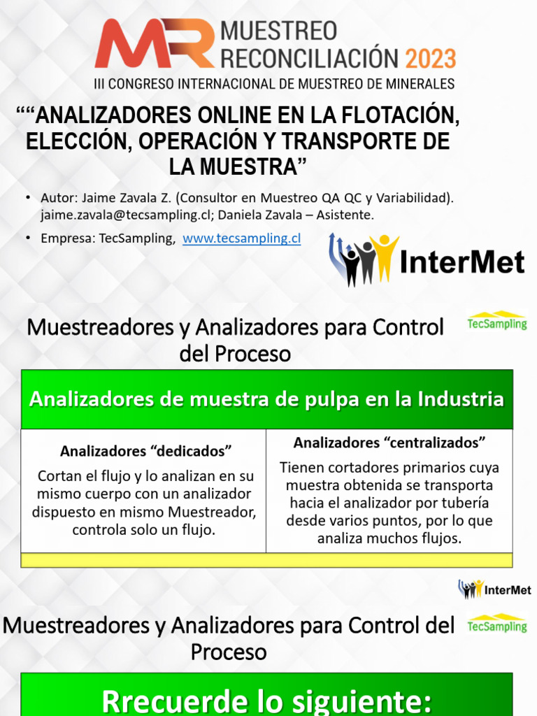 TS-TECSAMPLING_JAIME ZAVALA_CHILE_MUESTREO RECONCILIACION_ENVIADA19OCT ...