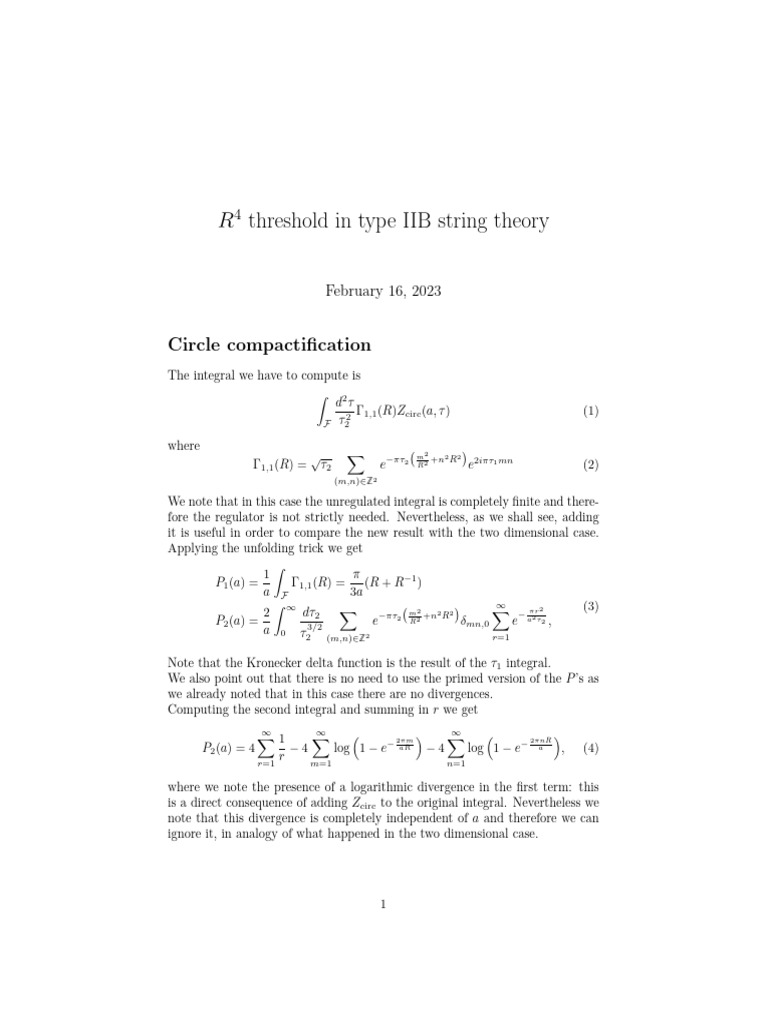 Circe Compactification in String Theory | PDF | Mathematical Objects | Applied Mathematics
