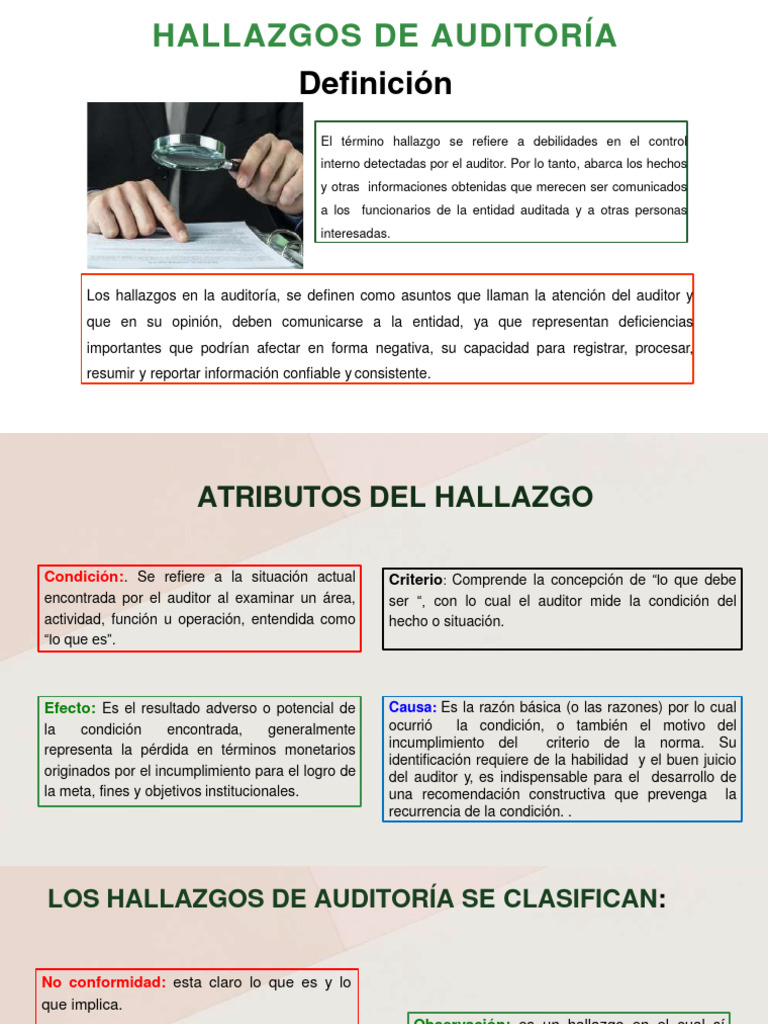 Hallazgos de Auditoría | PDF | Auditoría | Contralor