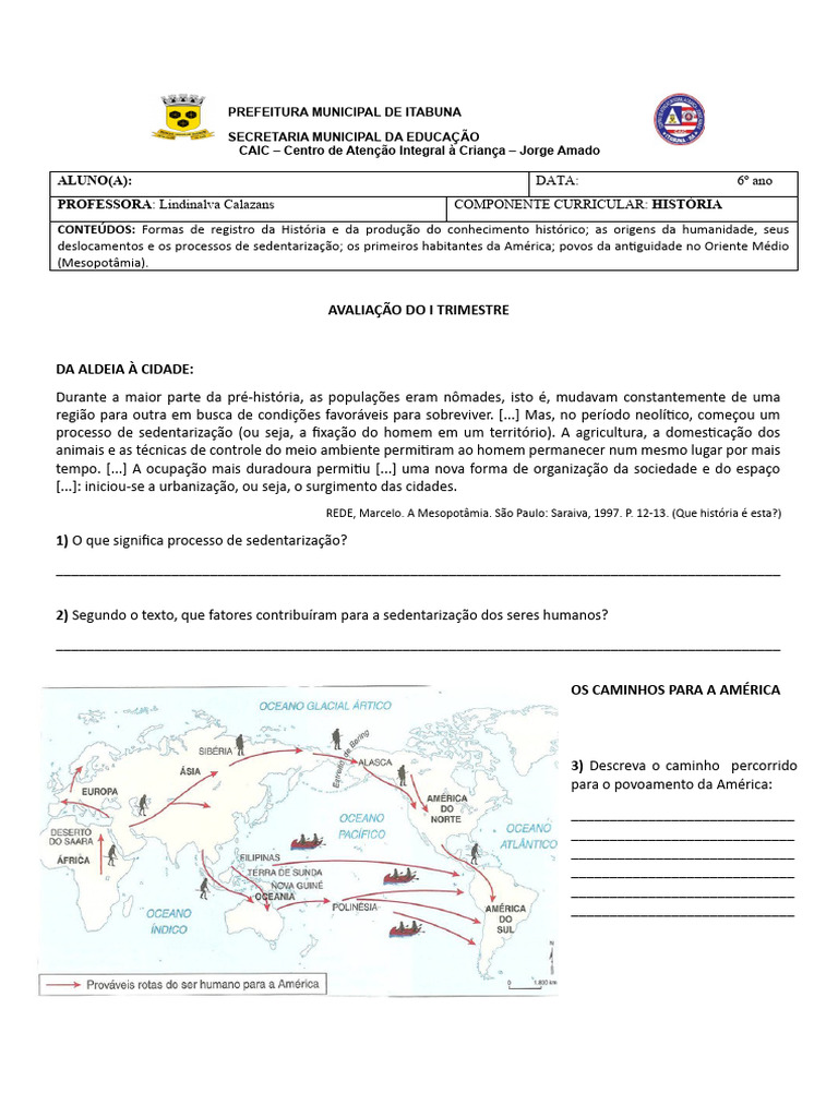 Prova De História Download Grátis Pdf Mesopotâmia História Antiga