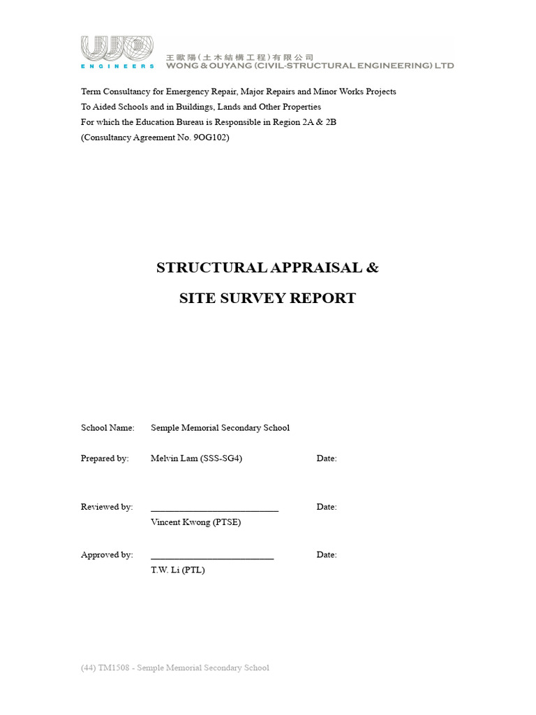 TM1508 - Structural Appraisal | PDF | Building Technology ...