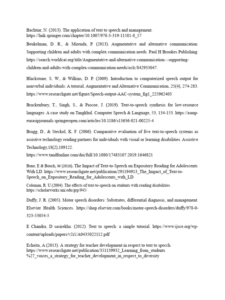 Ref | PDF | Speech Synthesis | Human Communication