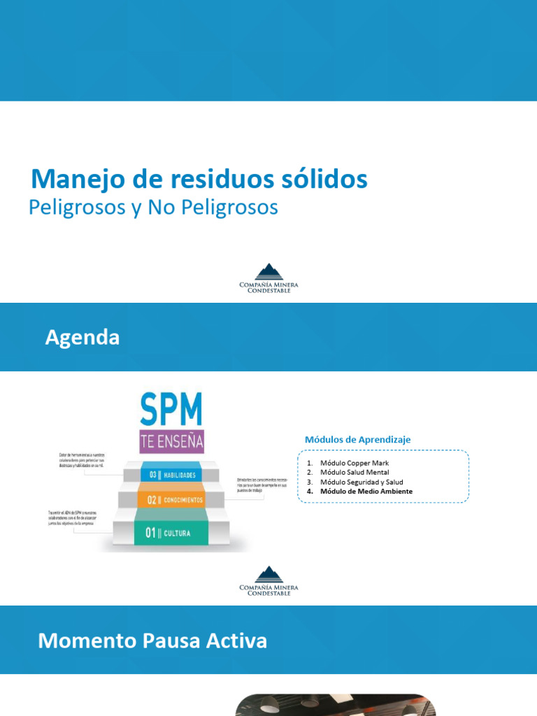 2 Manejo de Residuos Solidos Peligrosos y No Peligrosos | PDF | Residuos | Gestión de residuos