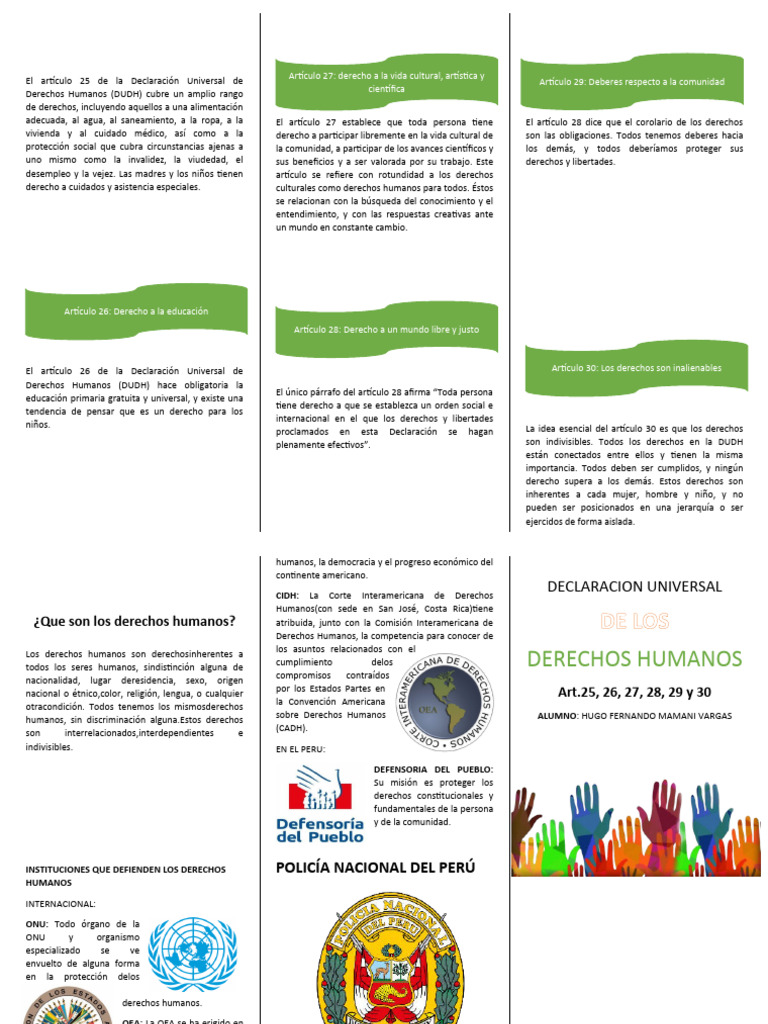 Que Son Los Derechos Humanos | PDF | Derechos humanos | Justicia