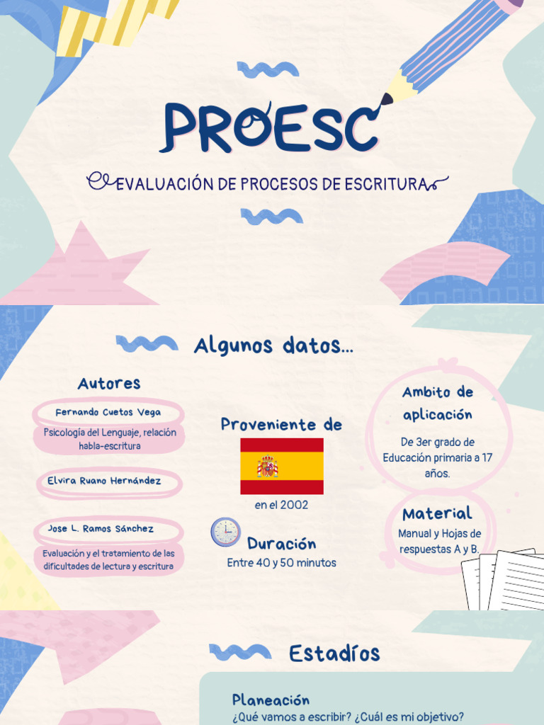 PROESC | PDF | Validez (Estadísticas) | Ortografía