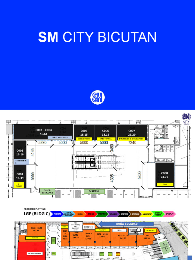 SM Bicutan Building C Layout Plan | PDF