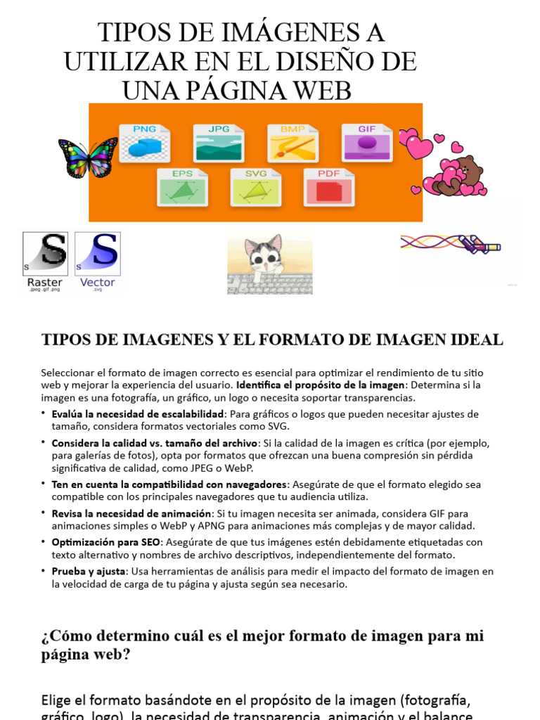 Tipos de Imágenes A Utilizar en El Diseño de Paginas Web | PDF ...