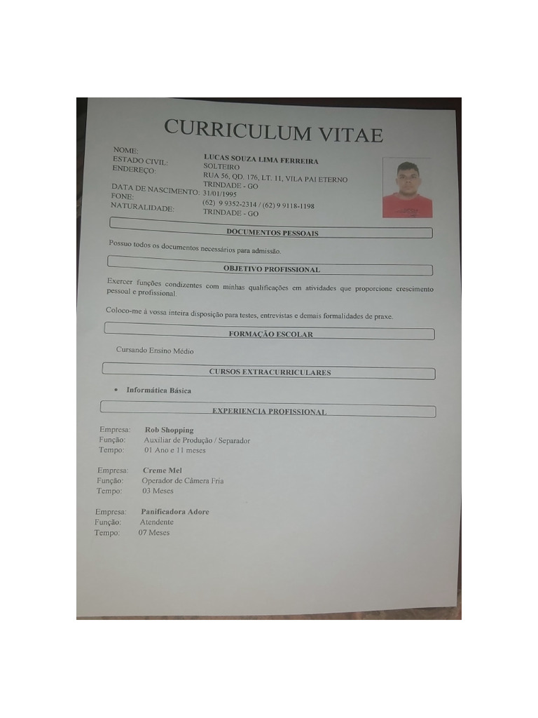 Lucas Curriculum | PDF