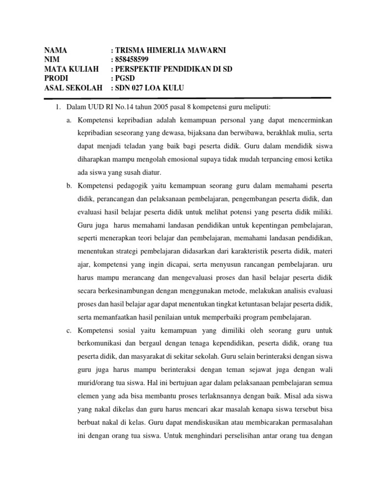 Tugas Tutorial 3 Trisma | PDF | Karier & Perkembangan | Kesehatan Holistik