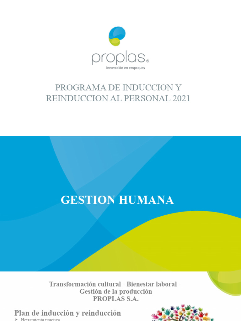 Induccion y Reinduccion GH Proplas | PDF | Derecho laboral | Salario