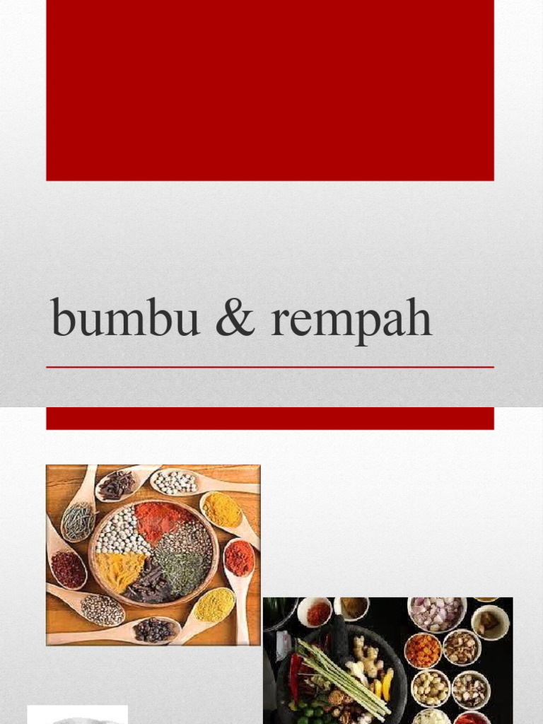 Bumbu Dan Rempah | PDF