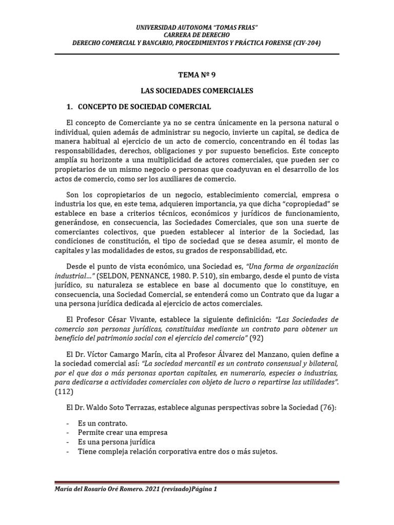 Texto Comercial 2 | Descargar gratis PDF | Sociedad de responsabilidad limitada | Sociedad
