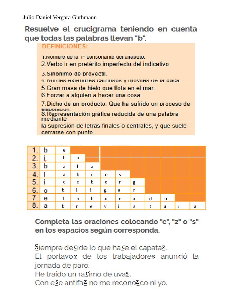 Tarea Del Temario - Mayúsculas y Uso Correcto de Letras | PDF