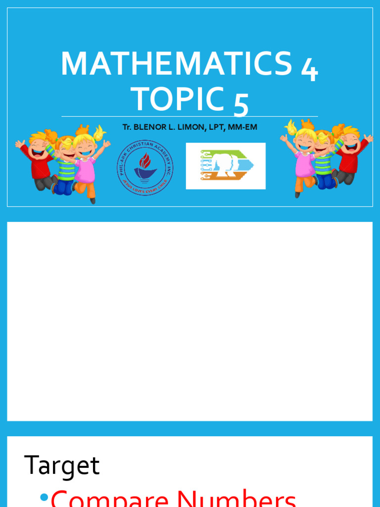 Q1-Mathematics 4 - Topic 5 | PDF | Mathematics | Numbers