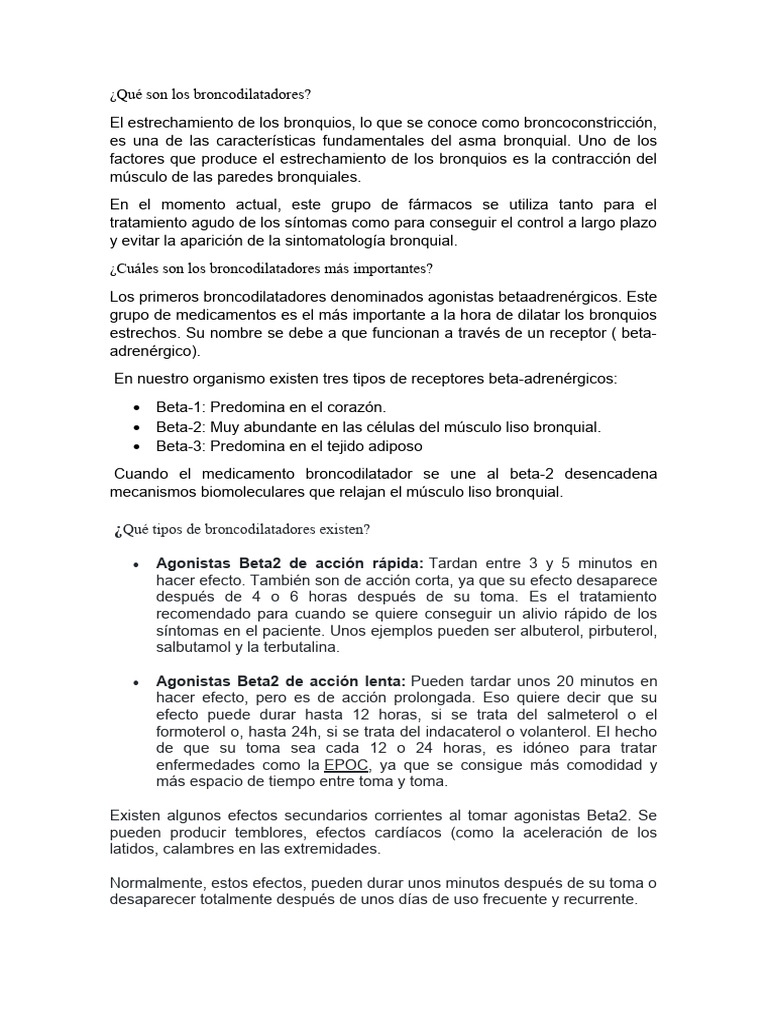 Bronco Dilat Adores | PDF | Drogas | Medicina CLINICA