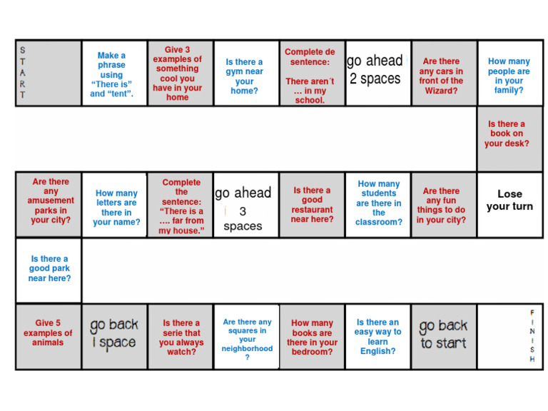 There is and There are - Board game | PDF | Learning | Linguistics