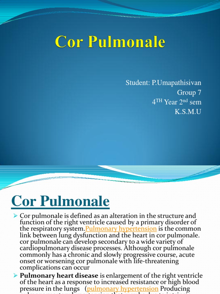 Cor Pulmonale | Heart Failure | Heart