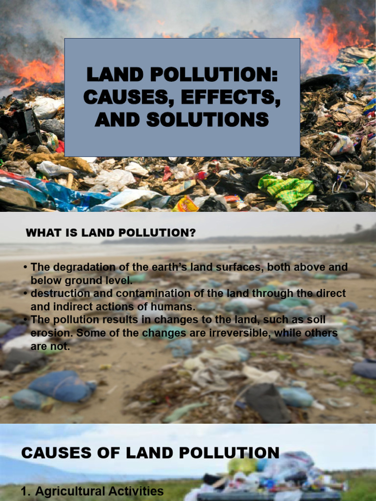 Land Pollution: Causes and Solutions | PDF