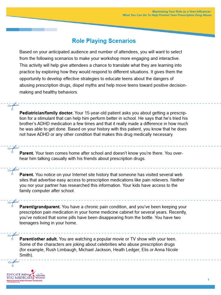 Preventing Teen Prescription Drug Abuse | PDF | Adolescence | Substance ...