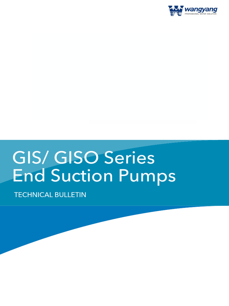 GISO/GIS Series Pump Specifications | PDF | Pump | Hydraulics