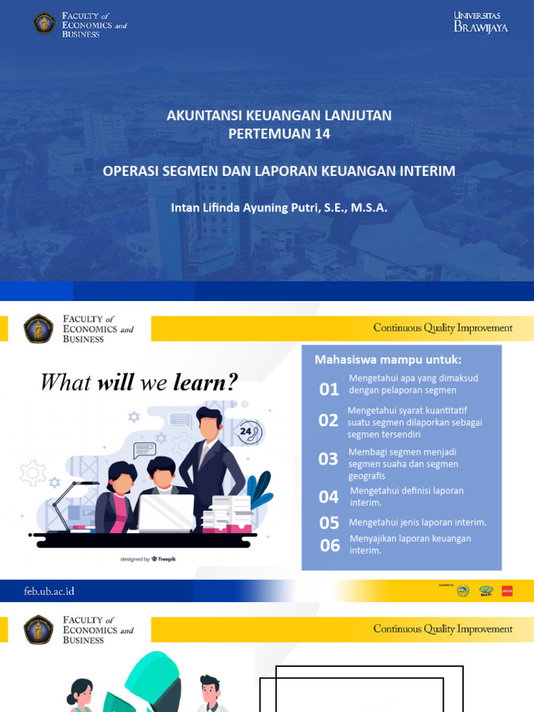 Pertemuan 14 - OPERASI SEGMEN DAN LAPORAN INTERIM | PDF