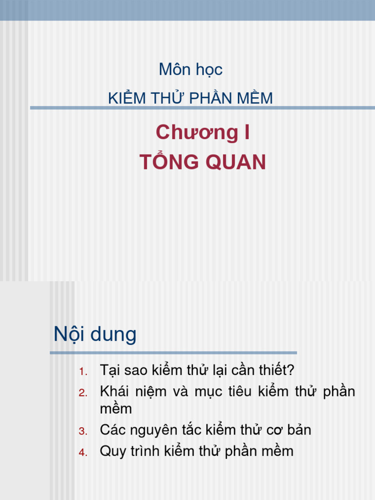Chuong 1-Tong Quan | PDF