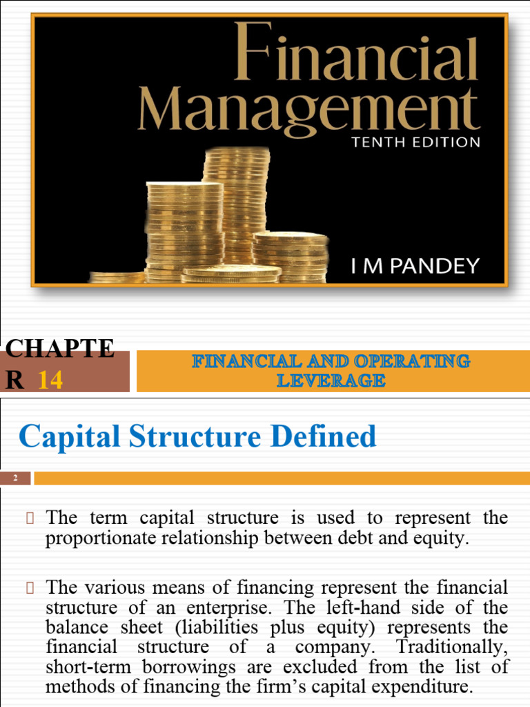 CH - 14 - Financial and Operating Leverage | PDF | Equity (Finance) | Capital Structure