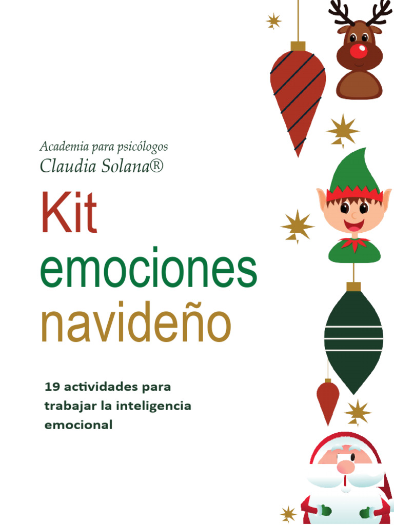 Kit de Emociones Navideño | PDF | Las emociones | Sicología