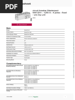 Product Data Sheet: Circuit Breaker Masterpact NW25H1 - 2500 A - 4 ...