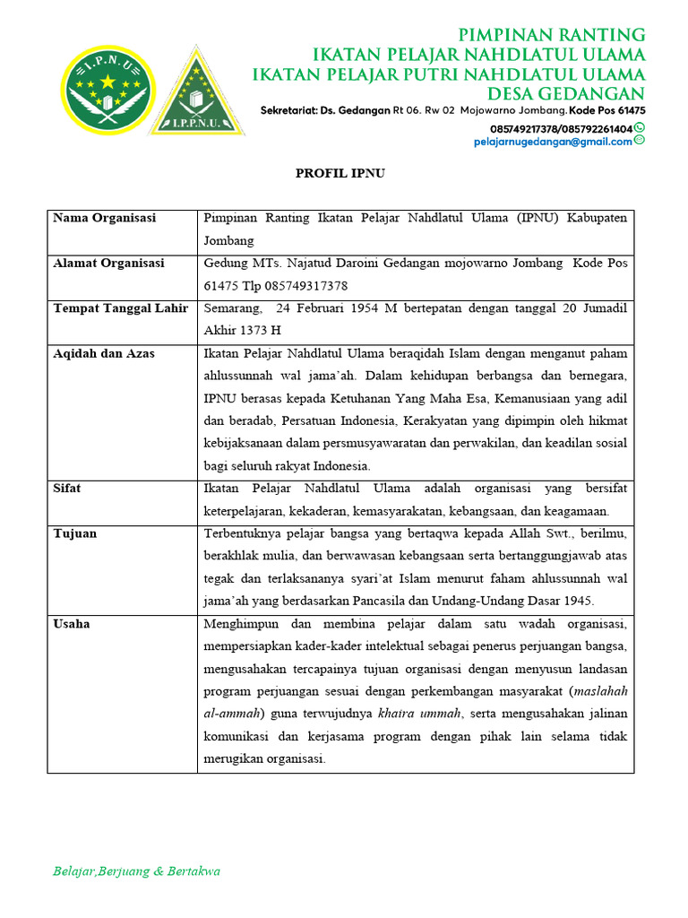 PROPOSAL TAKBIR KELILING 2024 | PDF