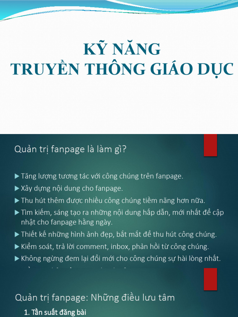 2023 Bai Giang Ky Nang Truyen Thong Trong Giao Duc Gui Co So311202310 - 811202315 | PDF