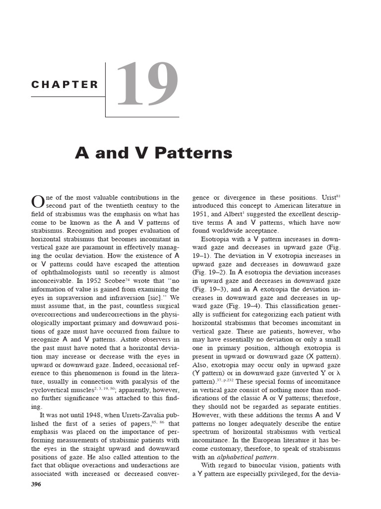 A and V Patterns | PDF | Human Eye | Ophthalmology