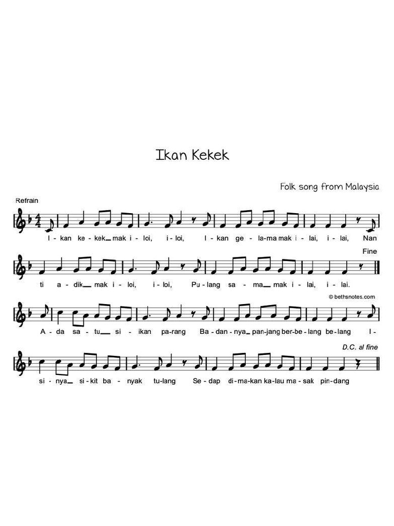 IKAN KEKEK piano | PDF