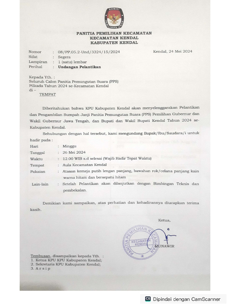 Undangan Calon PPS | PDF