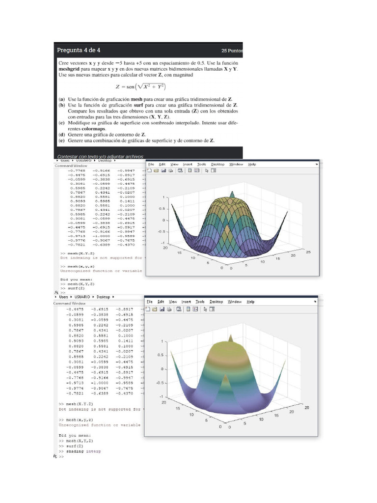 Practica 4 de Matlat Exa 2 | PDF