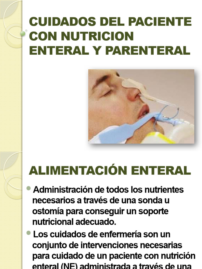 Cuidados Del Paciente Con Nutricion Enteral y Parenteral | Descargar gratis PDF | Enfermedades y ...