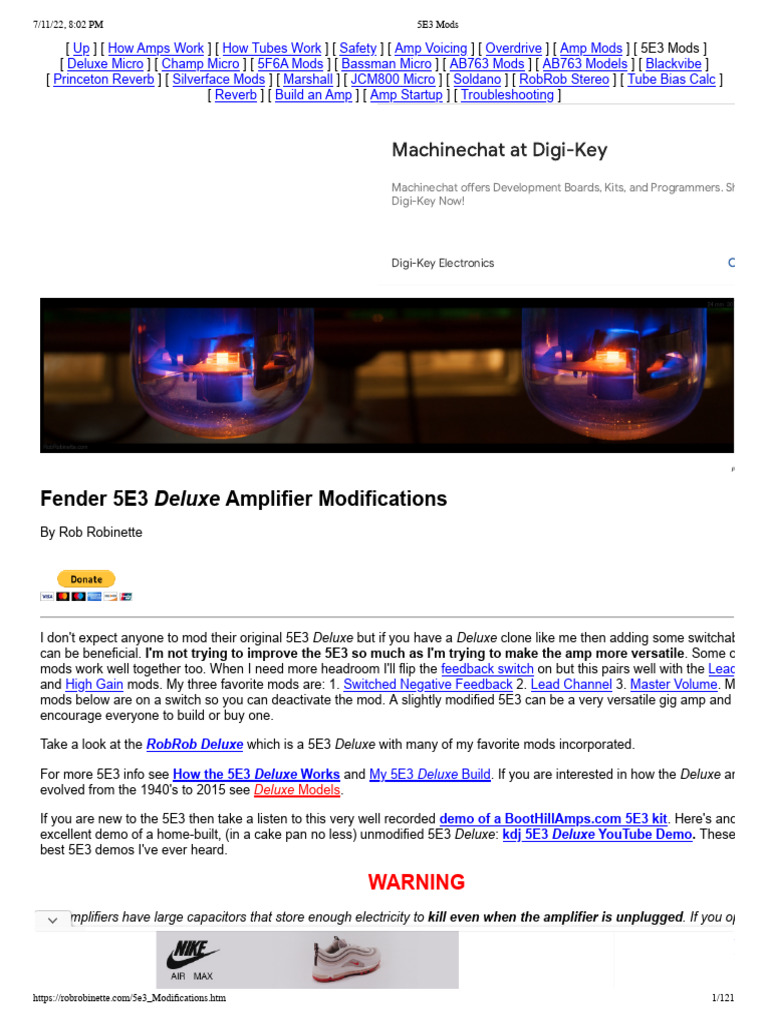 5E3 Mods | PDF | Amplifier | Rectifier