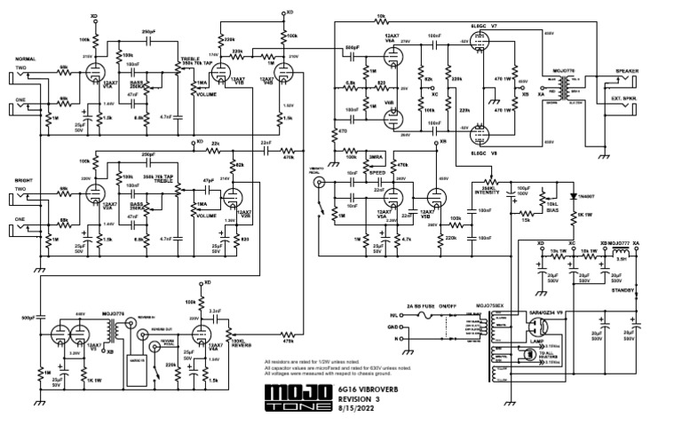 Vibroverb 6G16 SCH | PDF | Electronic Engineering | Electrical Equipment