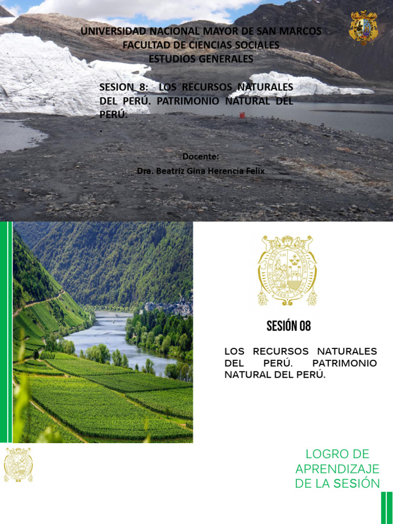Sesion 8-Recursos Naturales y Patrimonio Natural Del Peru | PDF | Energía renovable | Contaminación