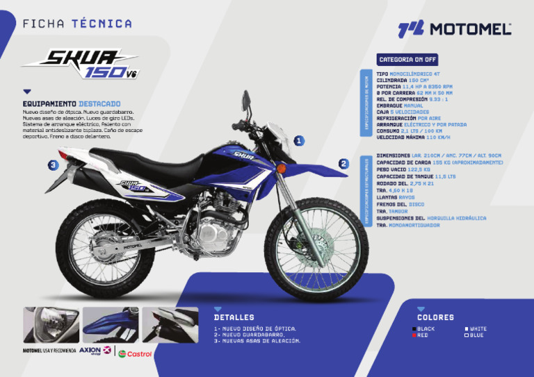 Ficha Tecnica Skua 150 | PDF