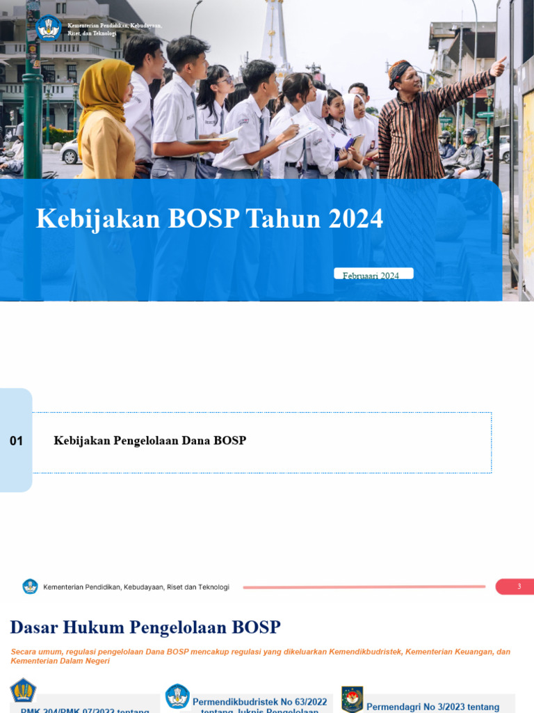 Materi Kebijakan BOSP Tahun 2024 | PDF