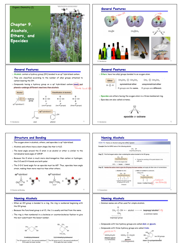 OrgChem_Ch09 | PDF | Ether | Alkene