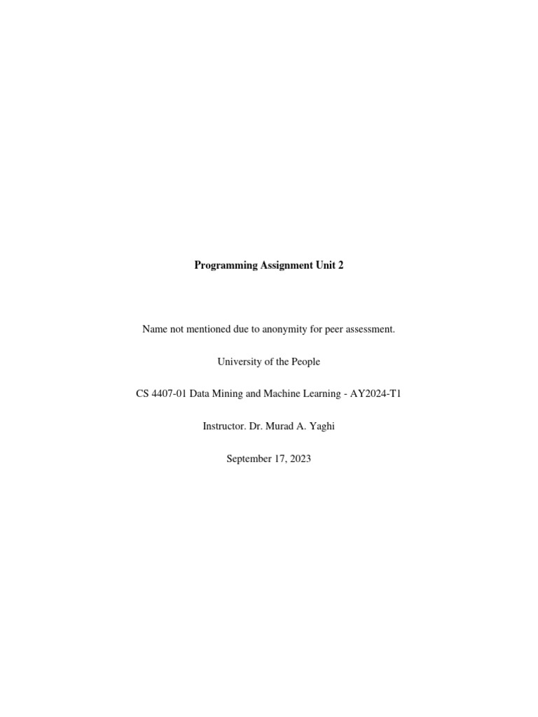 Programming Assignment Unit 2 | PDF | Databases | No Sql Programming Assignment Unit 2 | PDF | Databases | No Sql