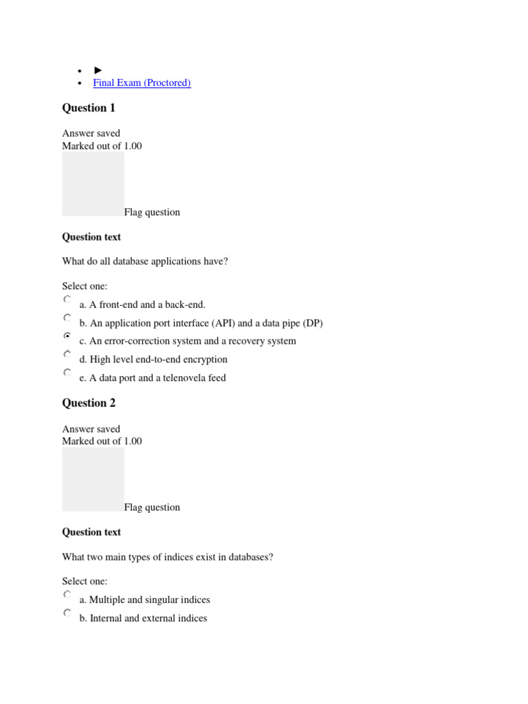 Exam PDF | Download Free PDF | Databases | Database Transaction