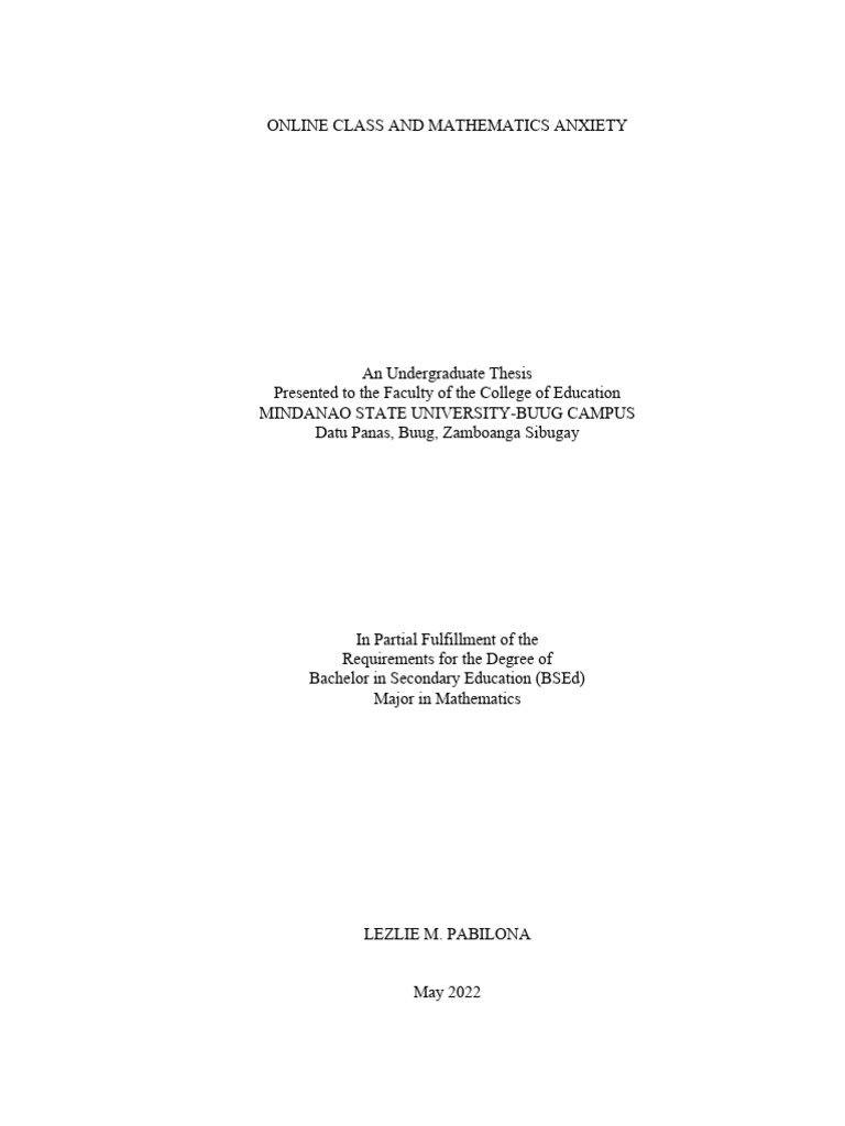 thesis sample | PDF | Cognition