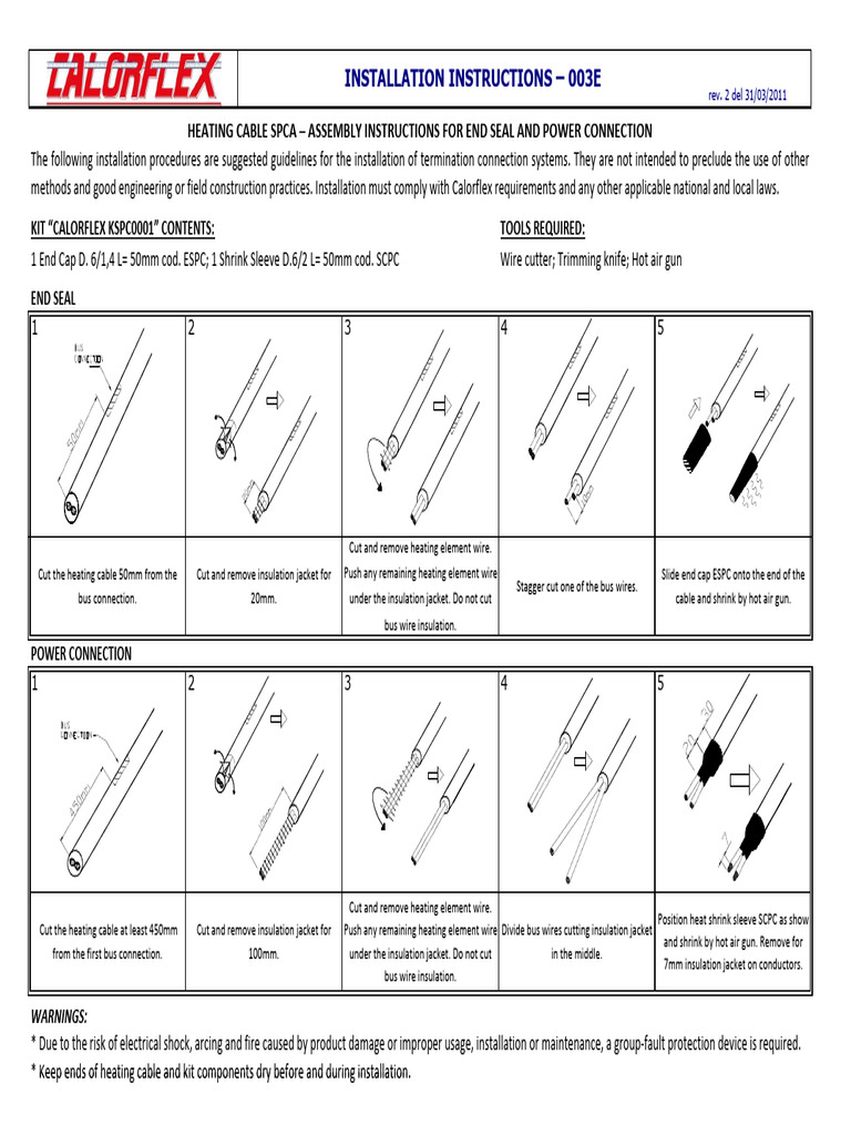 Spca - Instruction 003e | PDF | Insulator (Electricity) | Wire