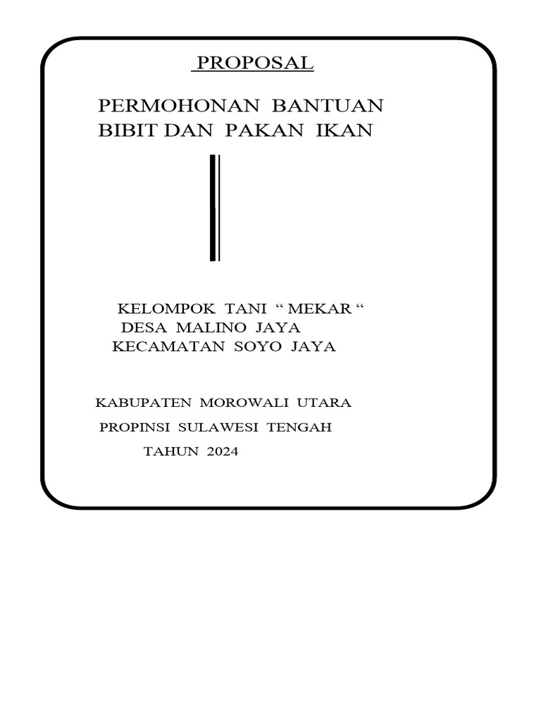 Proposal Kelompok Tani | PDF